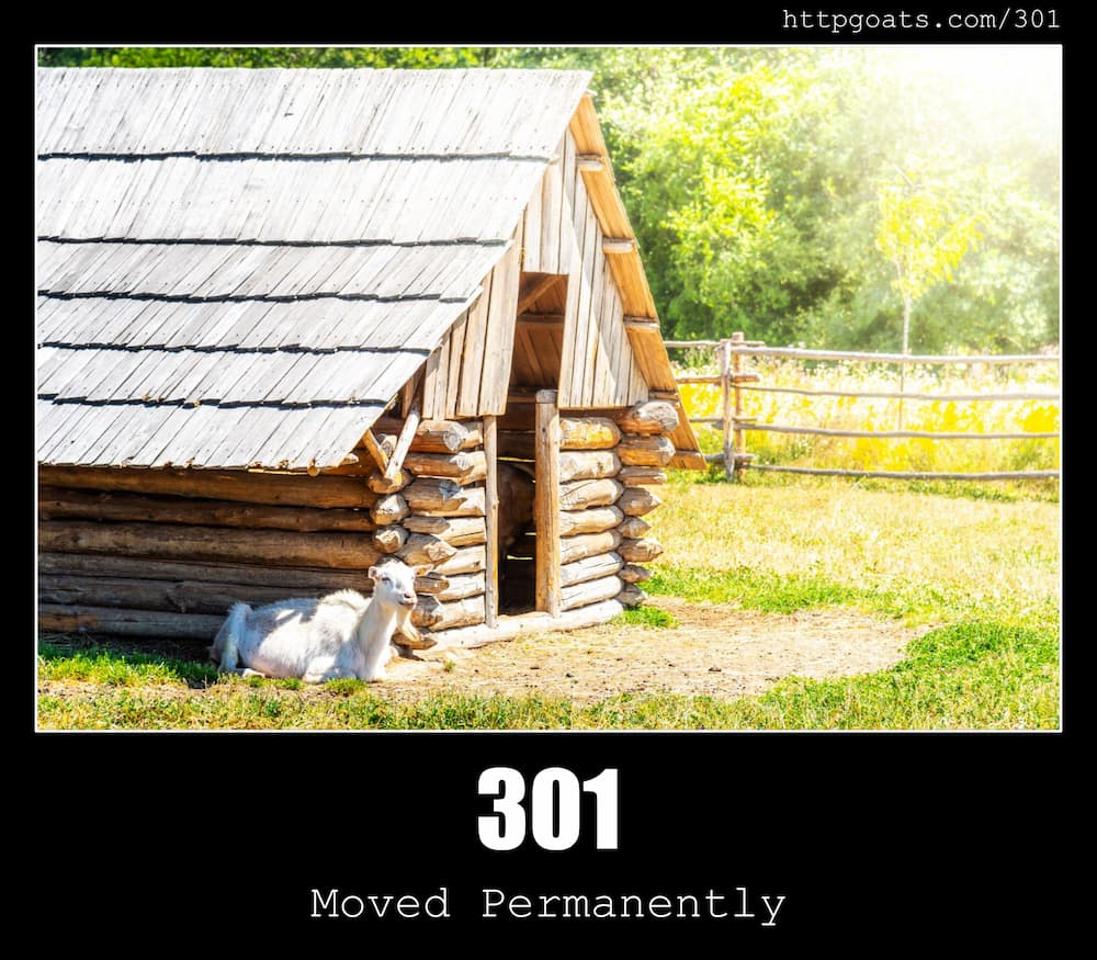 301 Moved Permanently - HTTP status code and dogs!