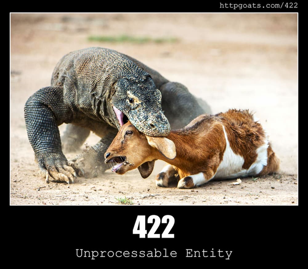 422 Unprocessable Entity - HTTP status code and dogs! 422 Unprocessable Entity - HTTP status code and dogs!