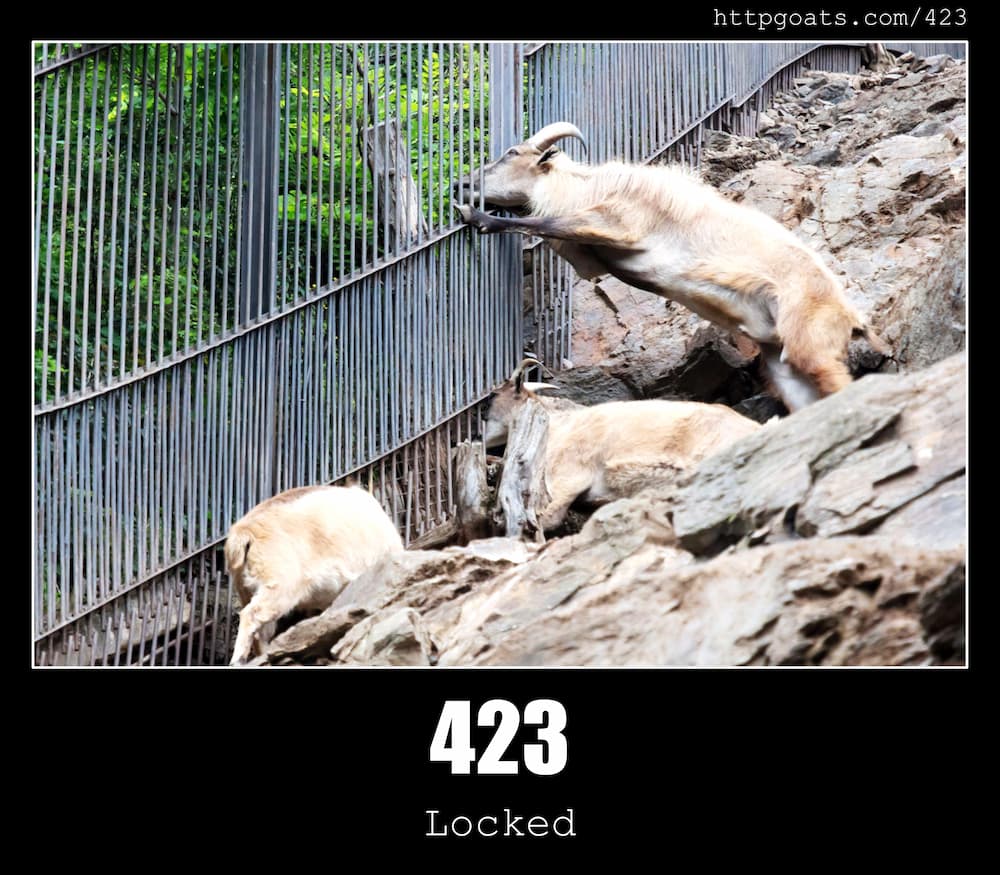 423 Locked HTTP Status Code And Cats 423 Locked HTTP Status Code And Cats